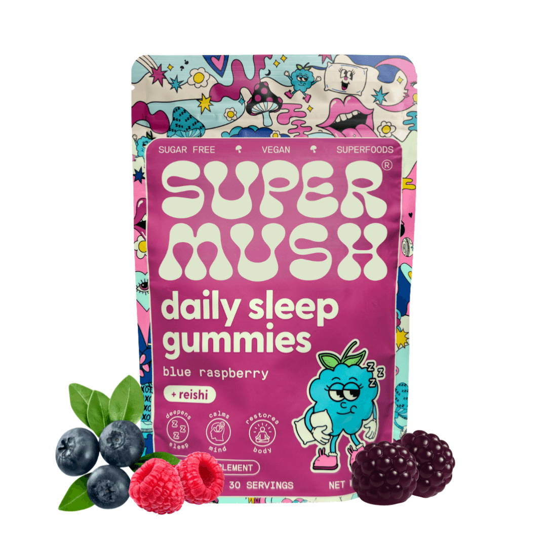 Sleep & Restore with SuperMush Daily Sleep Gummies