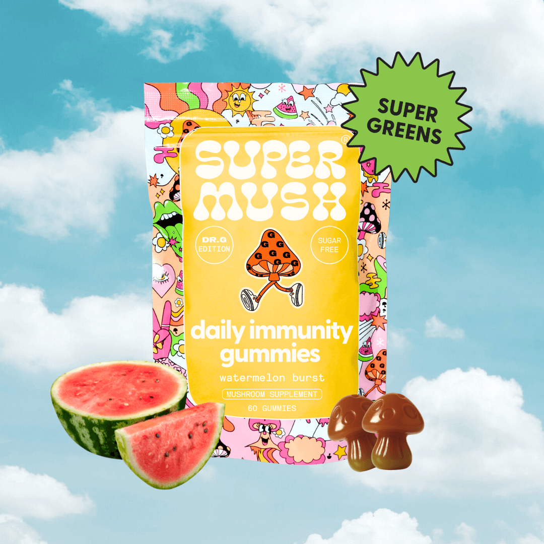 SuperMush x Dr. G Daily Greens Immunity Mushroom Gummies