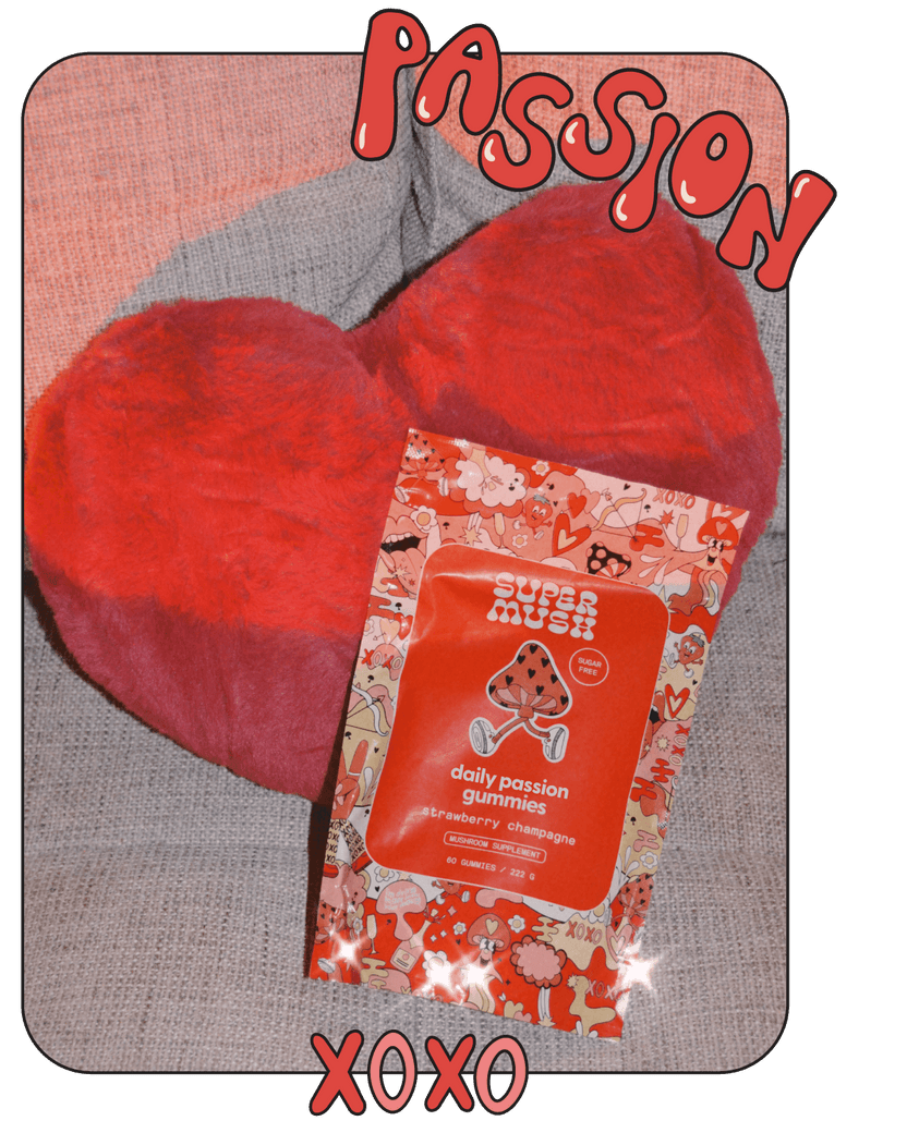 SuperMush | Daily Passion Mushroom Gummies To Boost Energy