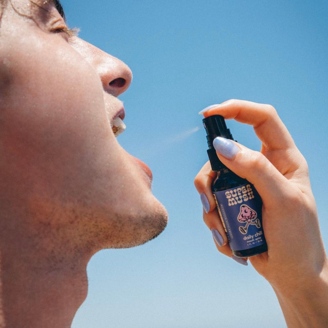 Relax with SuperMush Daily Chill Mouth Spray